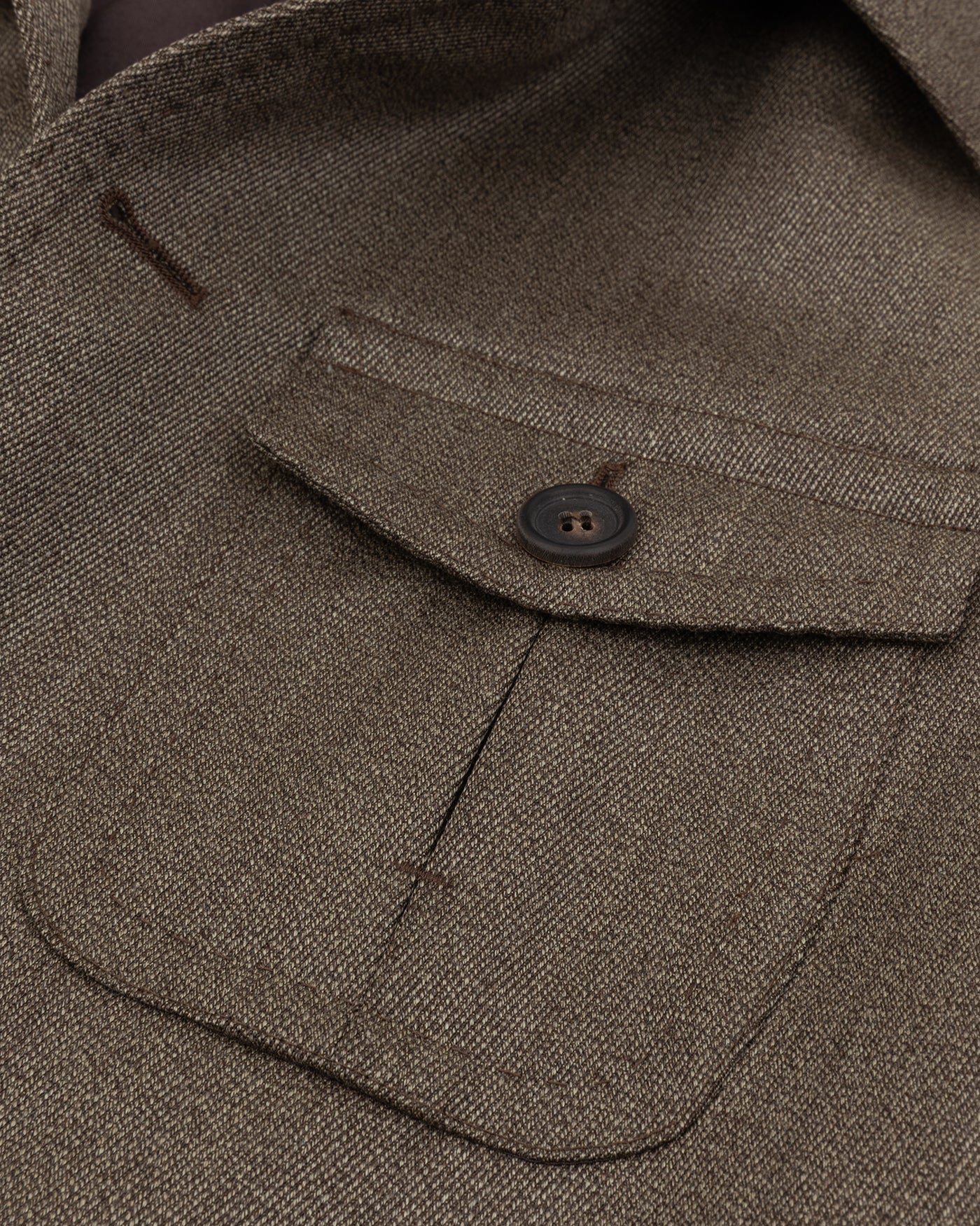 Mid Brown Covert Safari Jacket | Besnard