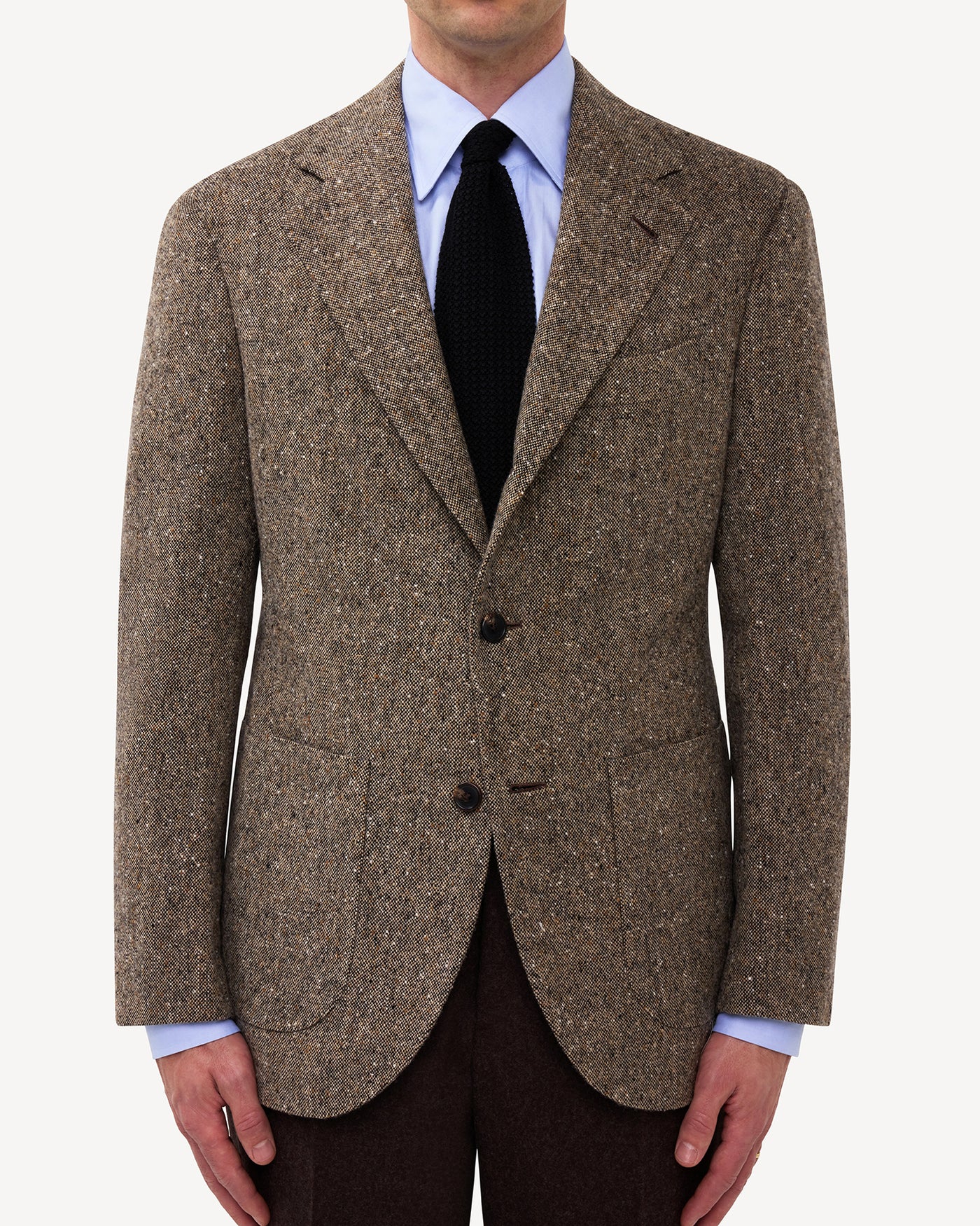 Light Brown Donegal Tweed Sport Coat | Made in Italy | Besnard